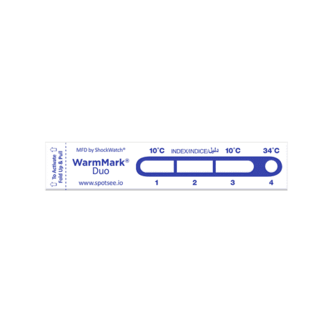 Temperature Indicator Labels and Stickers | WarmMark | SpotSee